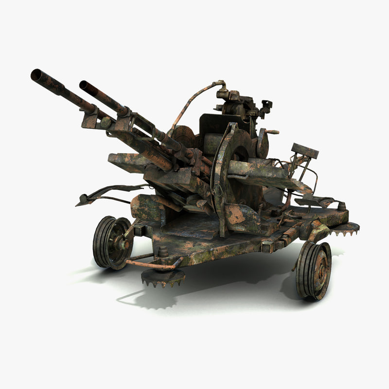 Low-poly zu-23-2 3D model - TurboSquid 1161727