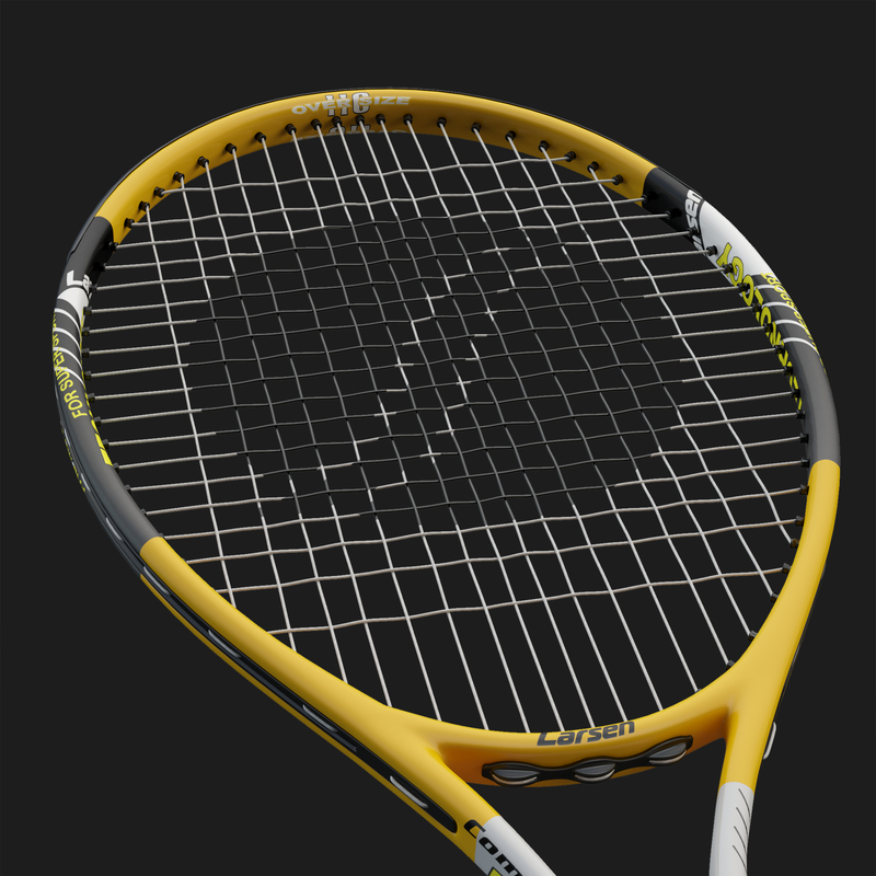 3D tennis rackets larsen 300a model - TurboSquid 1161731