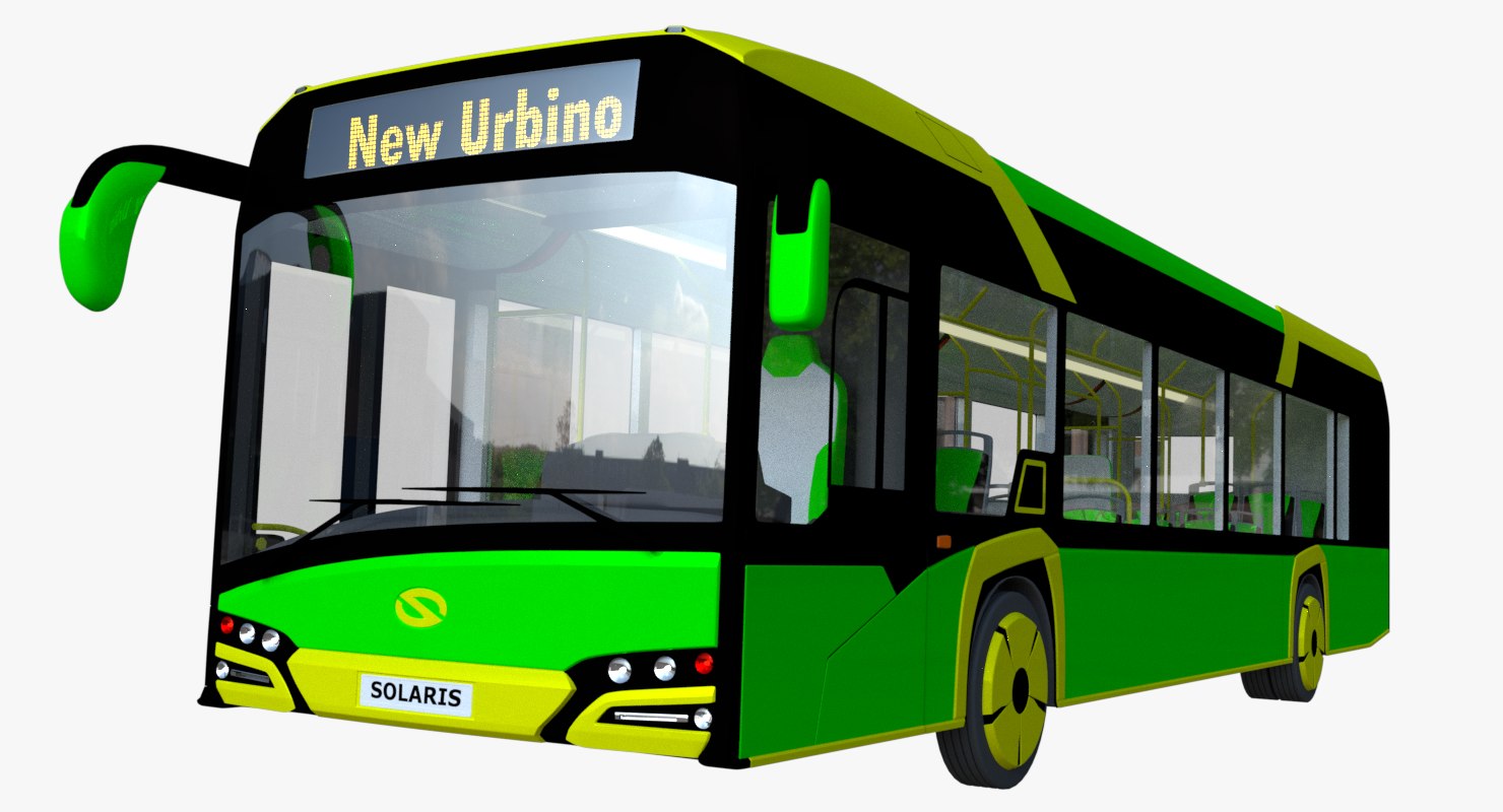 Solaris urbino bus 3D model - TurboSquid 1161767