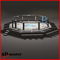 ufc octagon 3d model