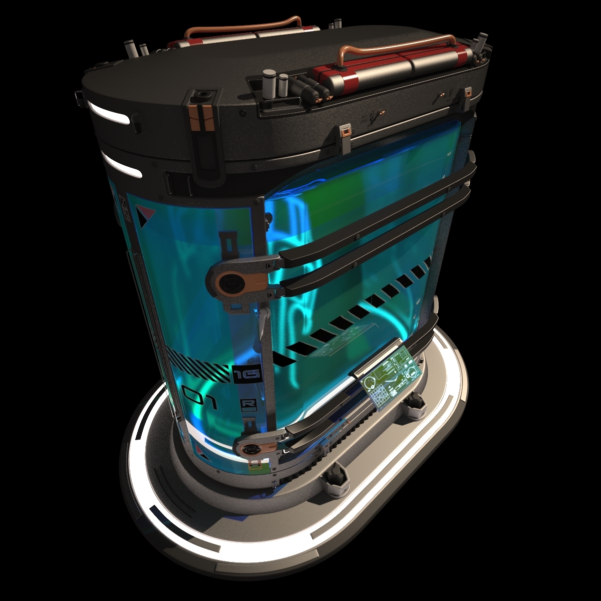 Futuristic sci fi cryopod 3D model - TurboSquid 1161830