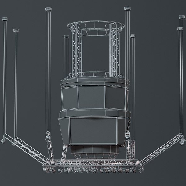 Jumbotron scoreboard tron 3D model - TurboSquid 1161835