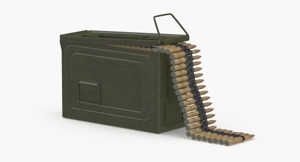 Military gun magazines boxes 3D model - TurboSquid 1162110