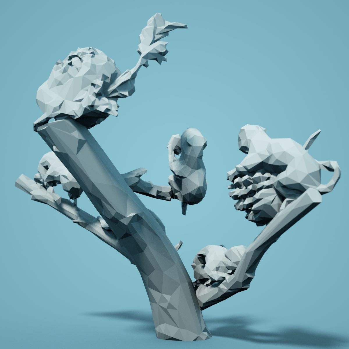 Animal realistic faceted 3D - TurboSquid 1162368
