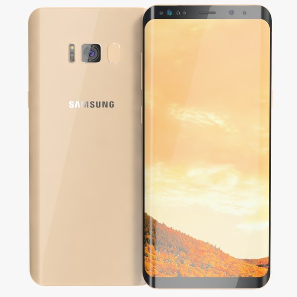 modelo 3d Galaxy S8 Plus Maple Gold - TurboSquid 1162598