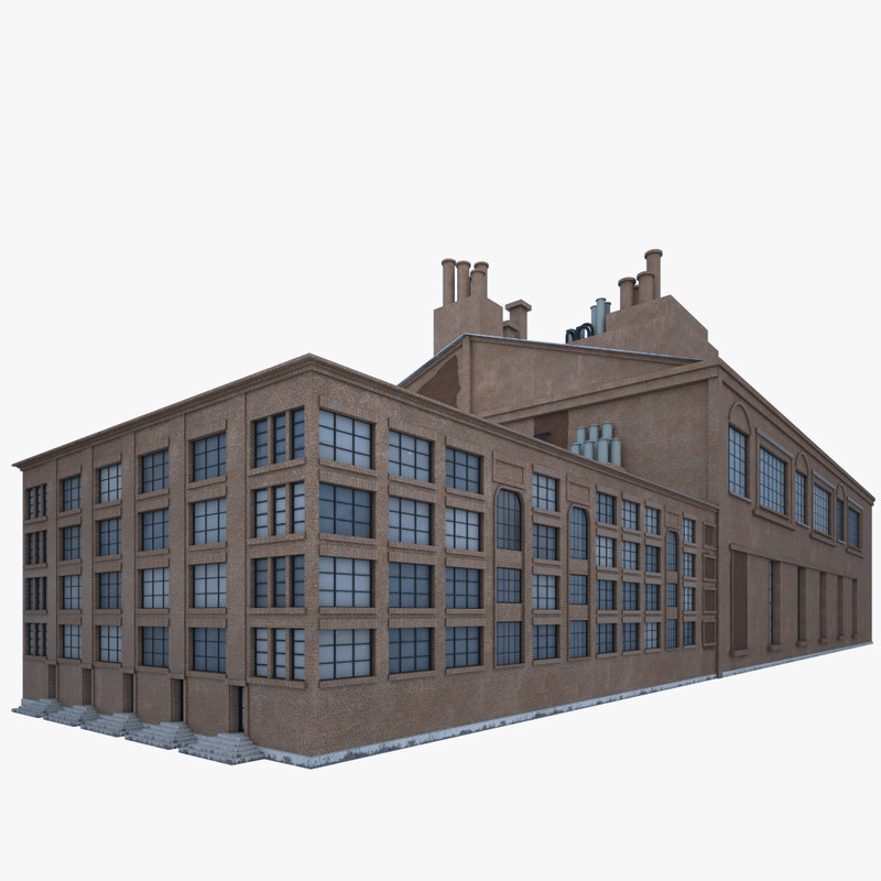 Old factory model - TurboSquid 1162638