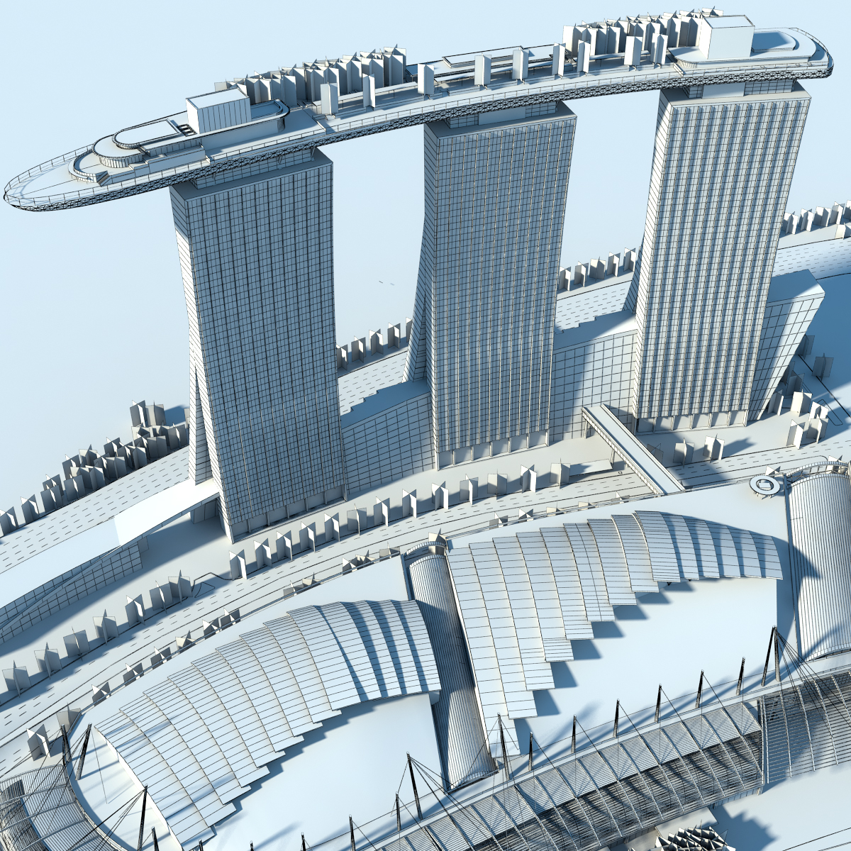 3D model marina bay sands mbs - TurboSquid 1162925