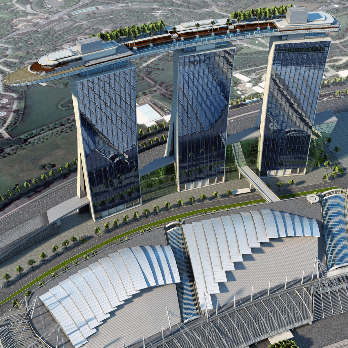 3D model marina bay sands mbs - TurboSquid 1162925