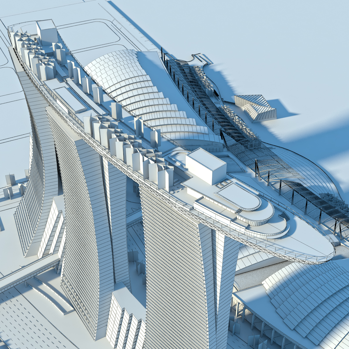 3D model marina bay sands mbs - TurboSquid 1162925
