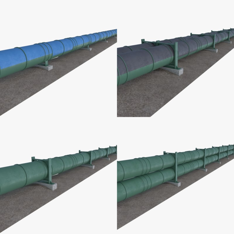 3D oil natural gas pipelines - TurboSquid 1162938