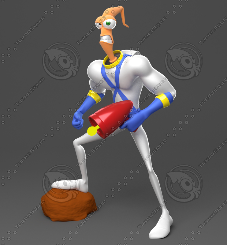 Earthworm jim 3D model - TurboSquid 1162995