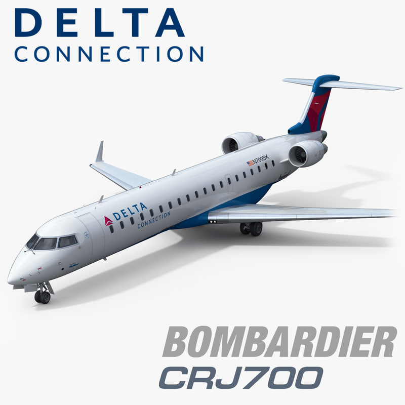 3D bombardier crj700 delta connection model - TurboSquid 1163164