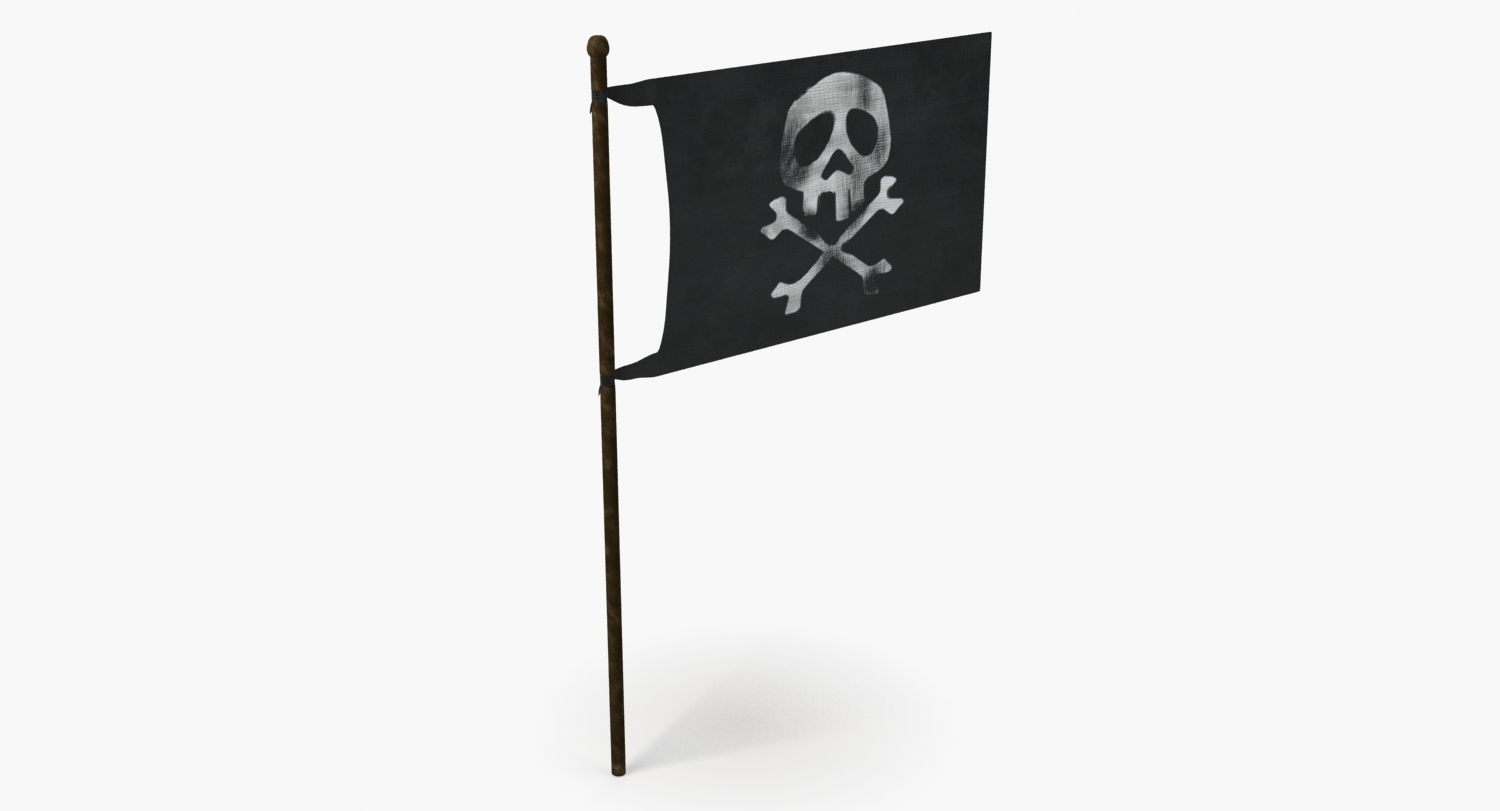 Pirate flag 3D model - TurboSquid 1163222