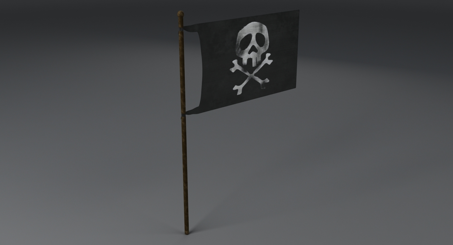 Pirate flag 3D model - TurboSquid 1163222