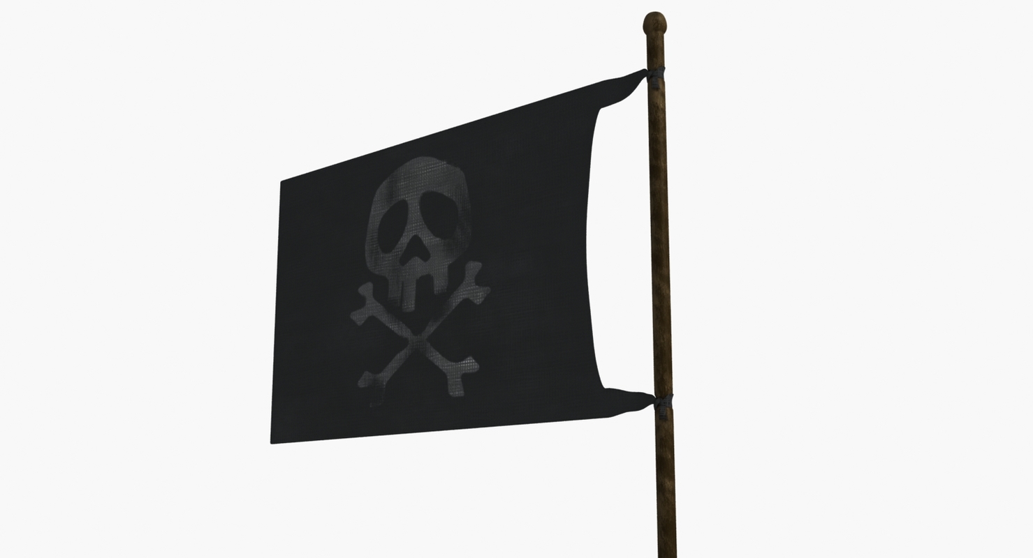Pirate flag 3D model - TurboSquid 1163222