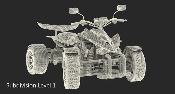 3D model quad bike spy racing - TurboSquid 1163455