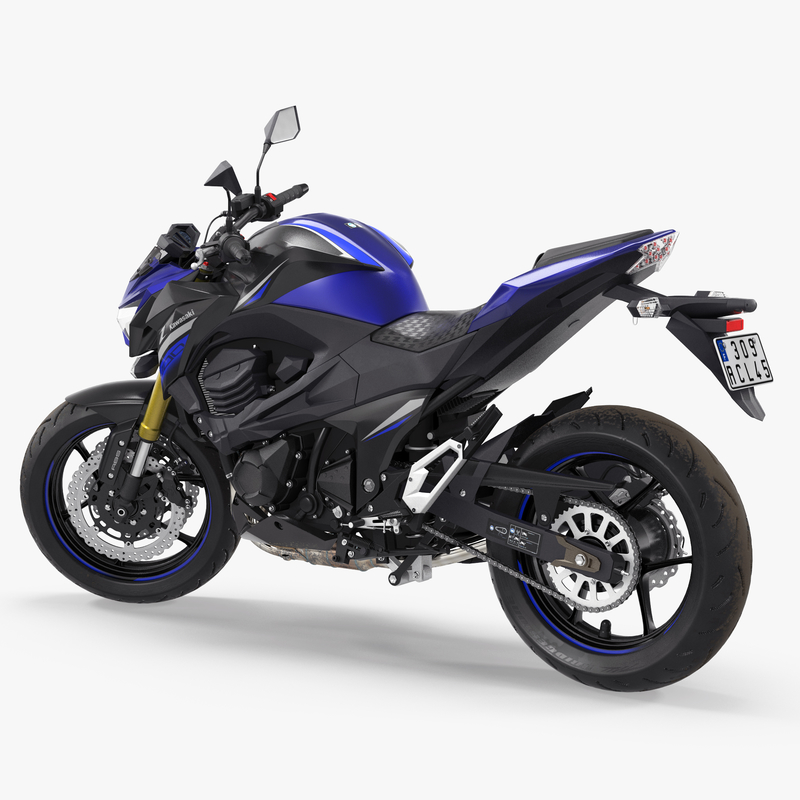 Standard motorcycle kawasaki z800 3D - TurboSquid 1163491