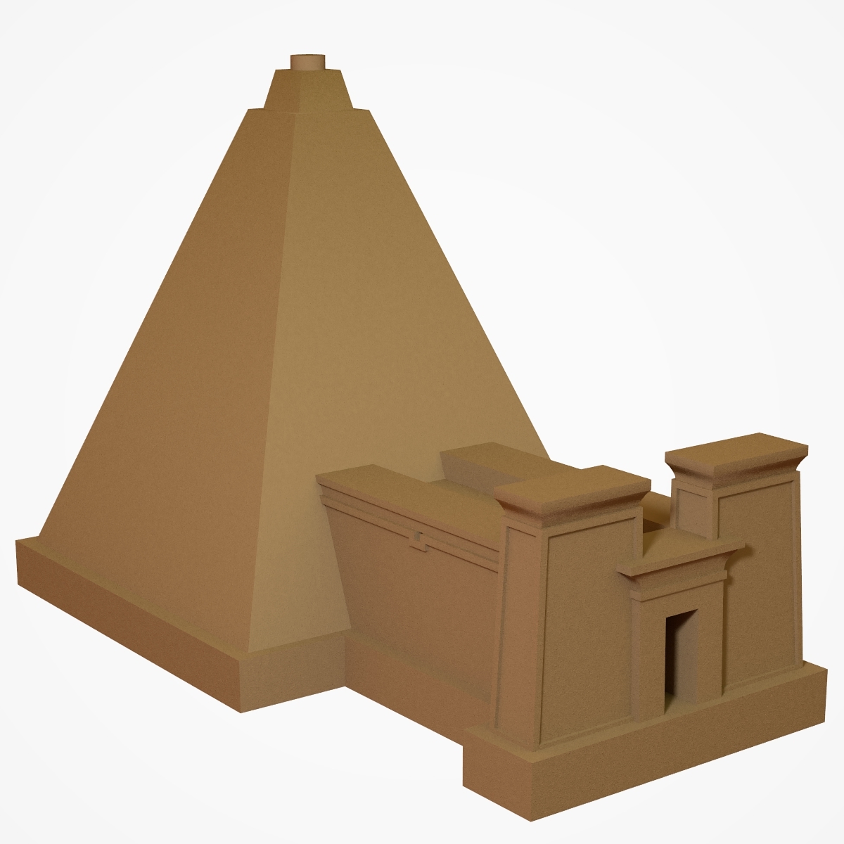 3D meroe pyramid - TurboSquid 1163525
