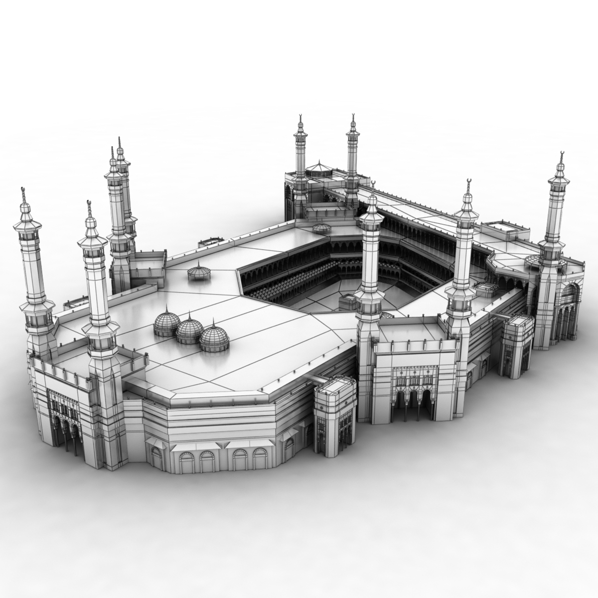 Masjid al haram 3D model - TurboSquid 1163528