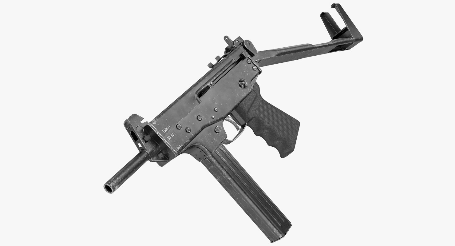 Submachine gun pp-91 kedr 3D model - TurboSquid 1163843