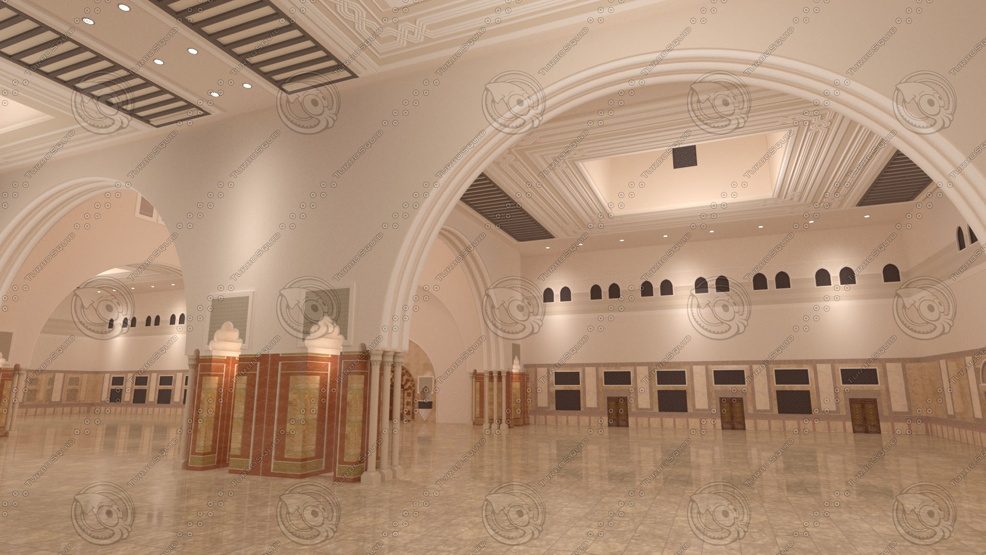 Mosque interior 3D - TurboSquid 1164013