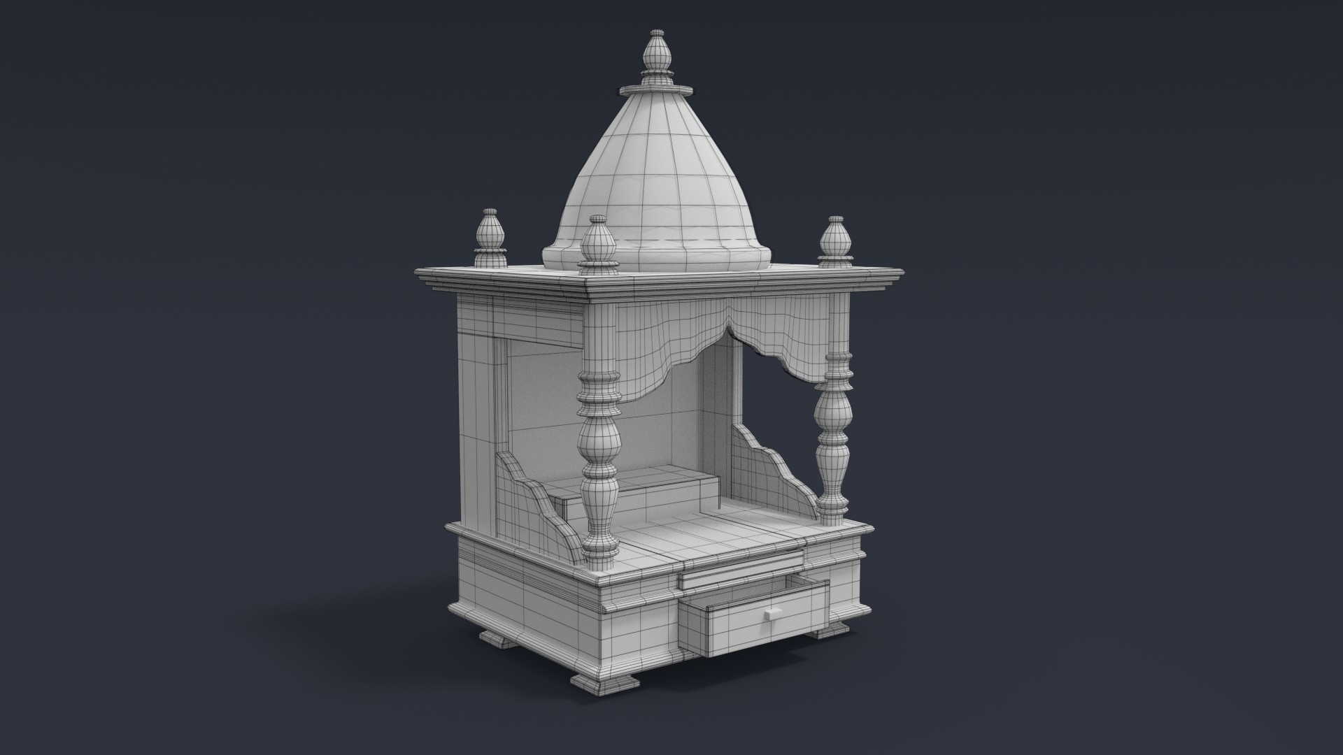 3D marble temple model - TurboSquid 1164202