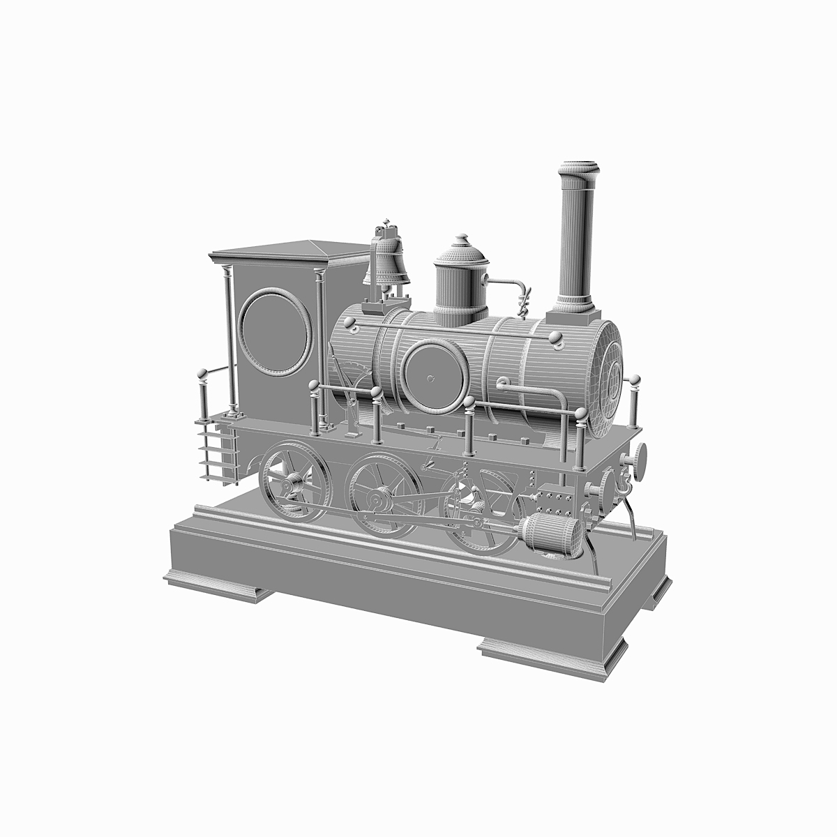 Locomotive clock model - TurboSquid 1164263