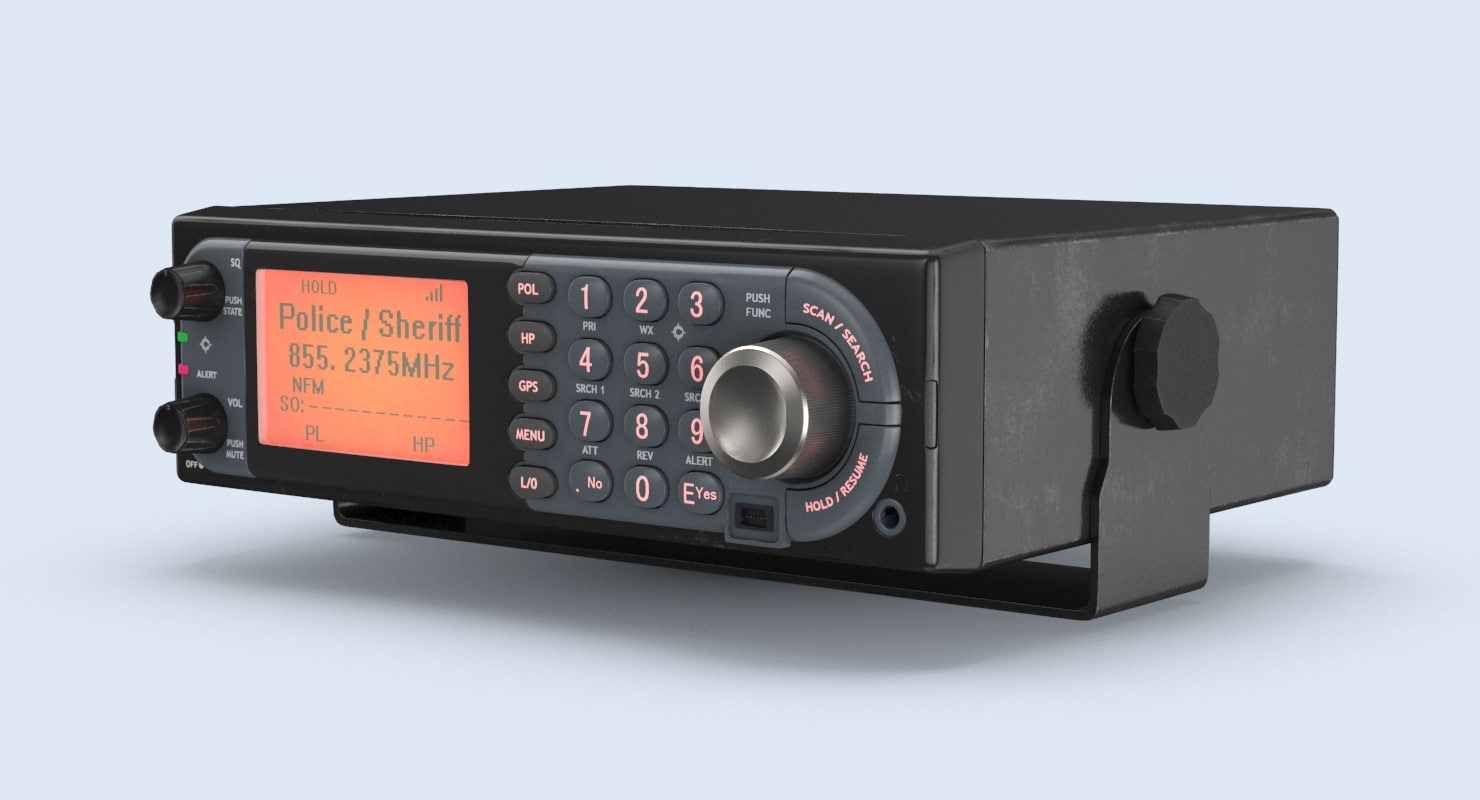 3D police-radio---with-text - TurboSquid 1164383