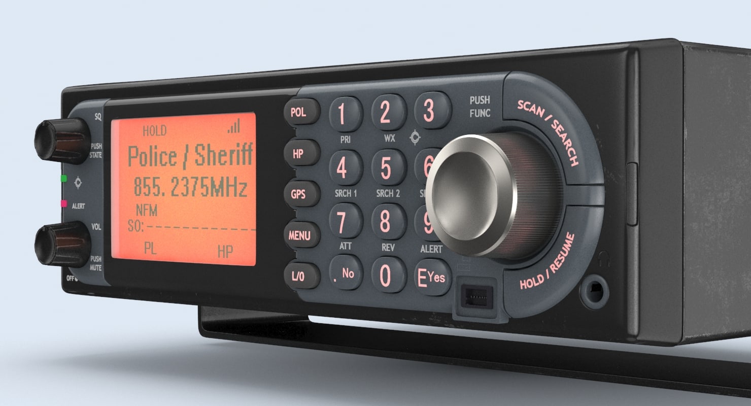3D police-radio---with-text - TurboSquid 1164383