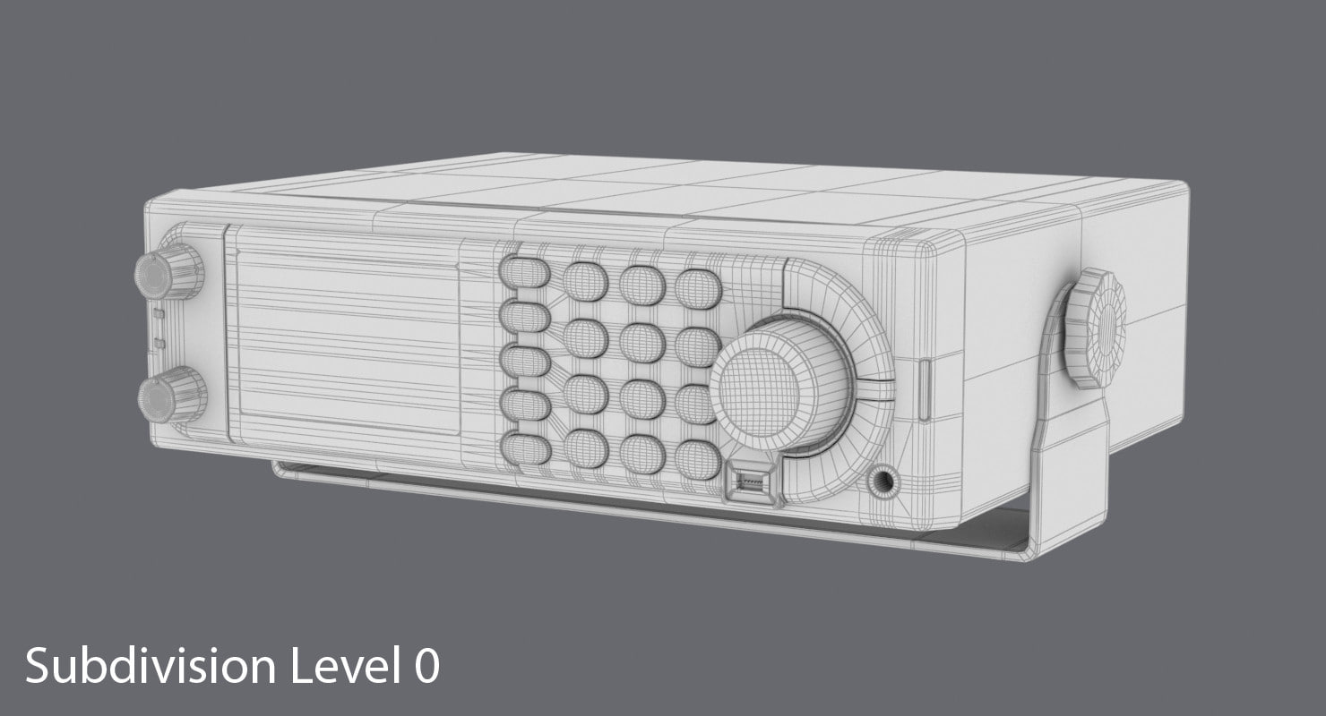 Police-radio---blank model - TurboSquid 1164384