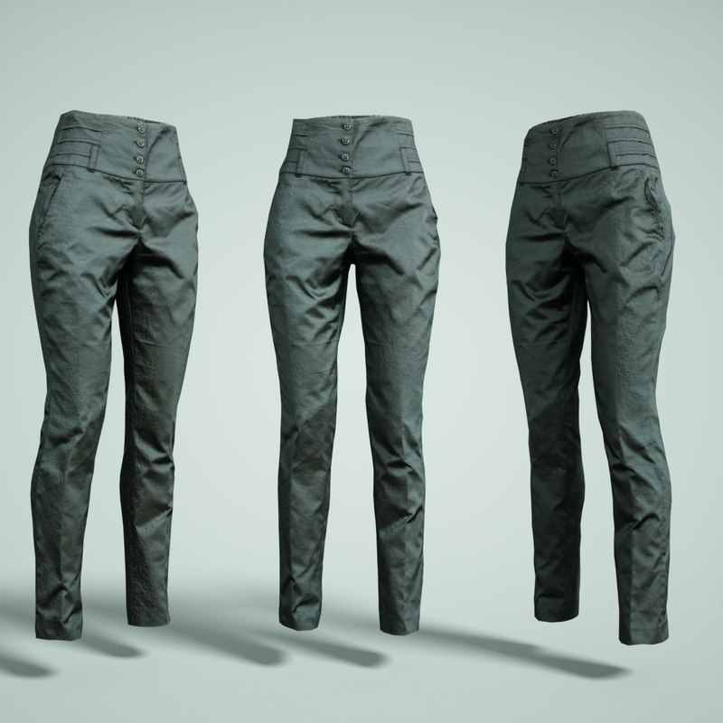 3D model pants black waist - TurboSquid 1164524