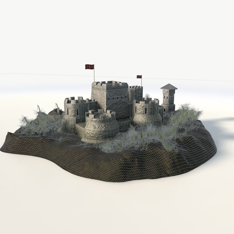 Island fortress 3D model - TurboSquid 1164551