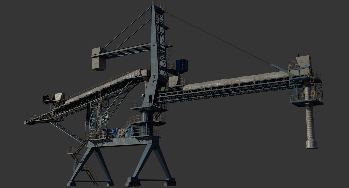 3D shiploader ship loader model - TurboSquid 1164553