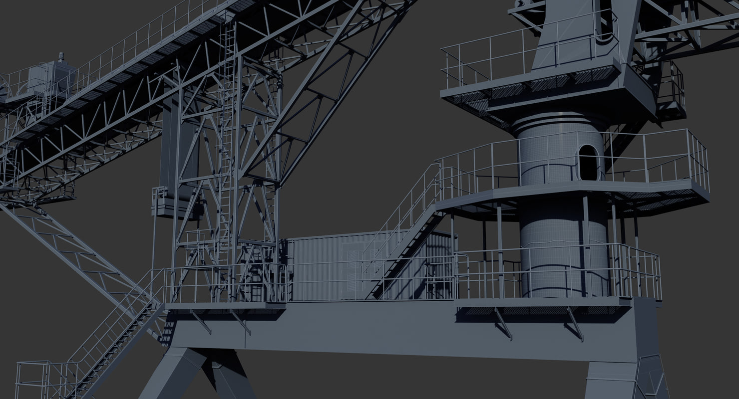 3D shiploader ship loader model - TurboSquid 1164553