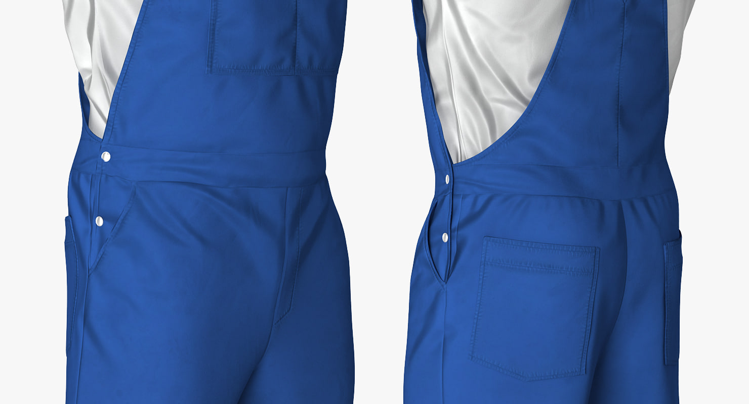 Worker wearing boiler suit 3D - TurboSquid 1164583