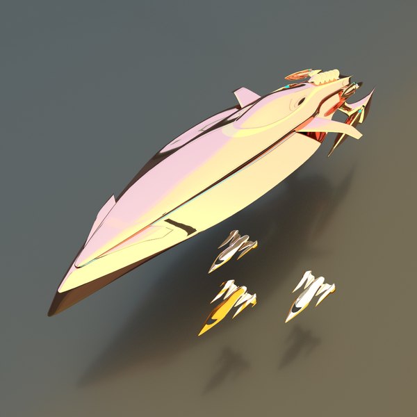 space spaceship 3d model