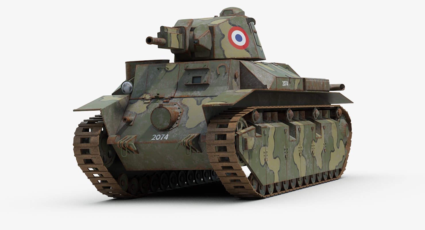 Ww2 french char d2 model - TurboSquid 1164699