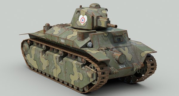 Ww2 french char d2 model - TurboSquid 1164699