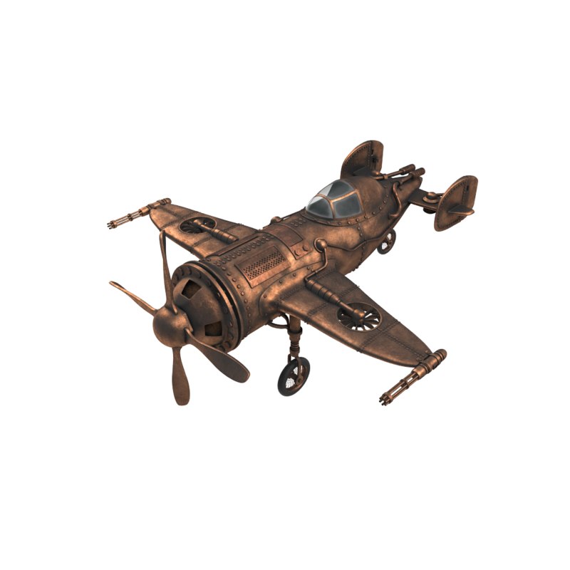3D steampunk propellers - TurboSquid 1164796