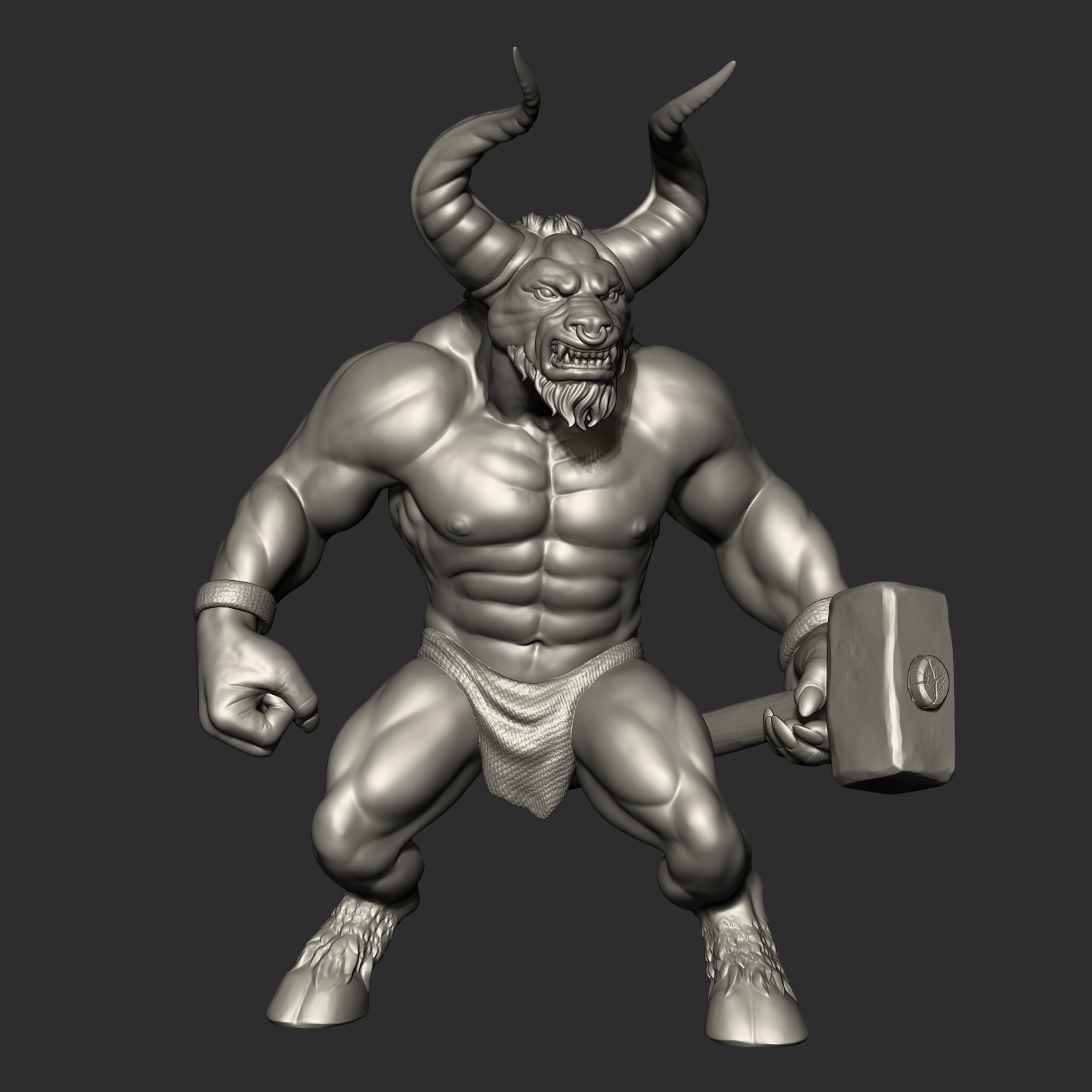 3D minotaur sculpture cnc - TurboSquid 1164970