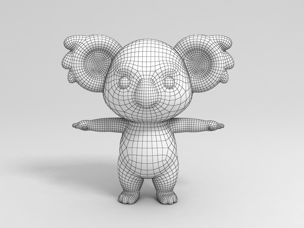 Koala character cartoon 3D model - TurboSquid 1165021
