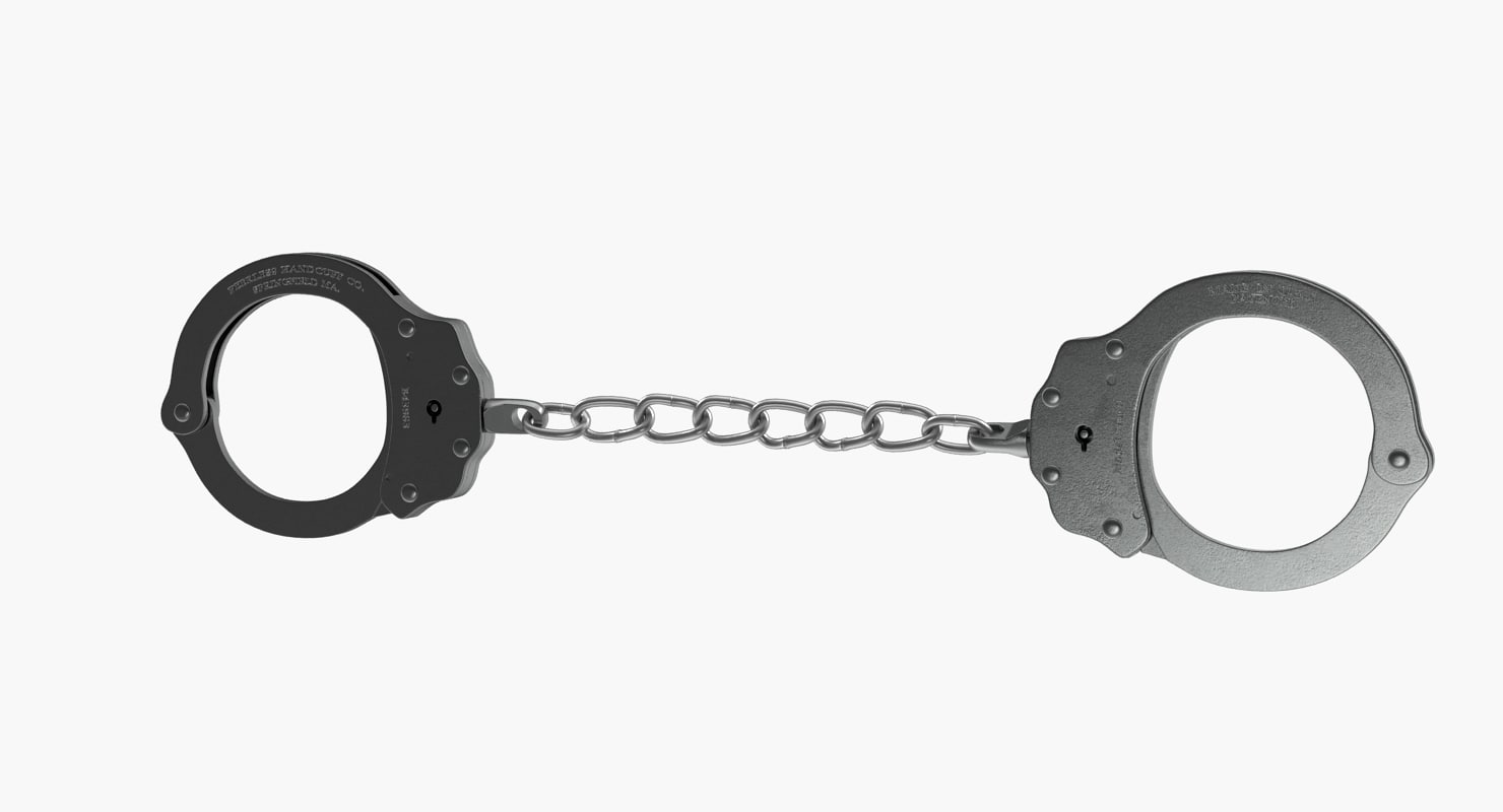 Handcuffs chain hinged 3D model - TurboSquid 1165171