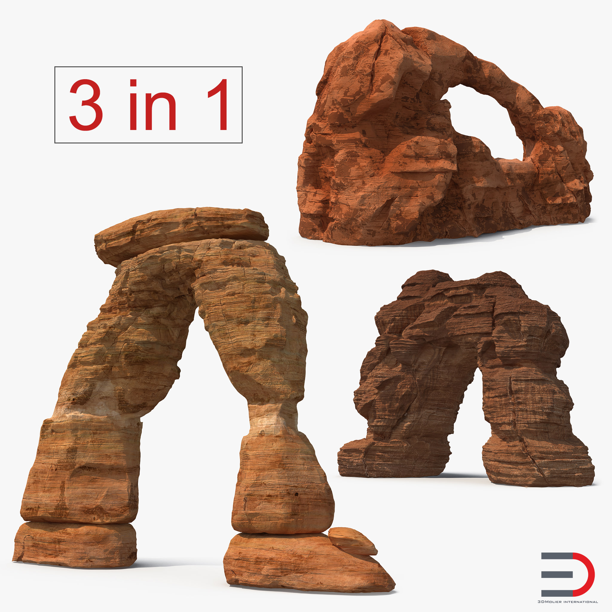 Sandstone arches 3D model - TurboSquid 1165185