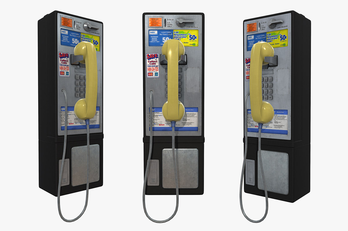 3D payphone - TurboSquid 1165203