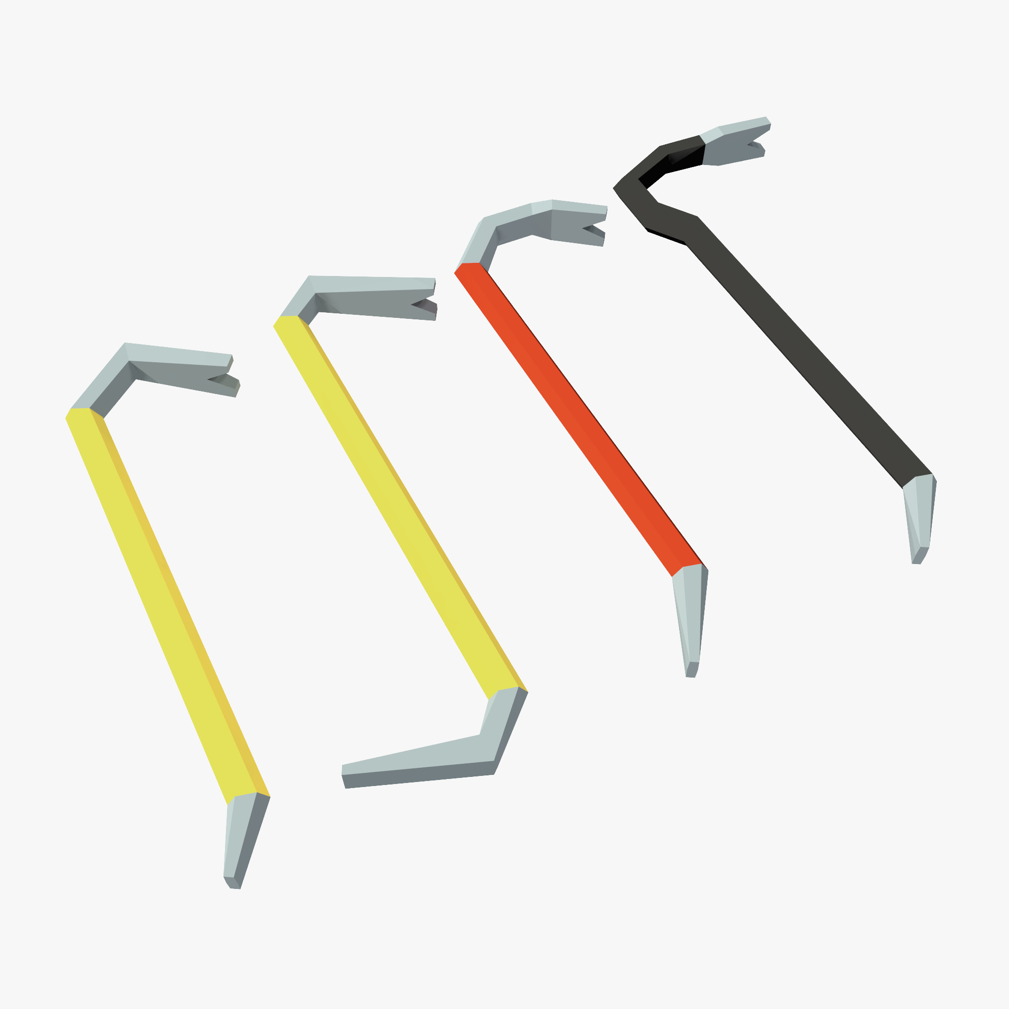 Free 3D low-poly crowbars model - TurboSquid 1165242