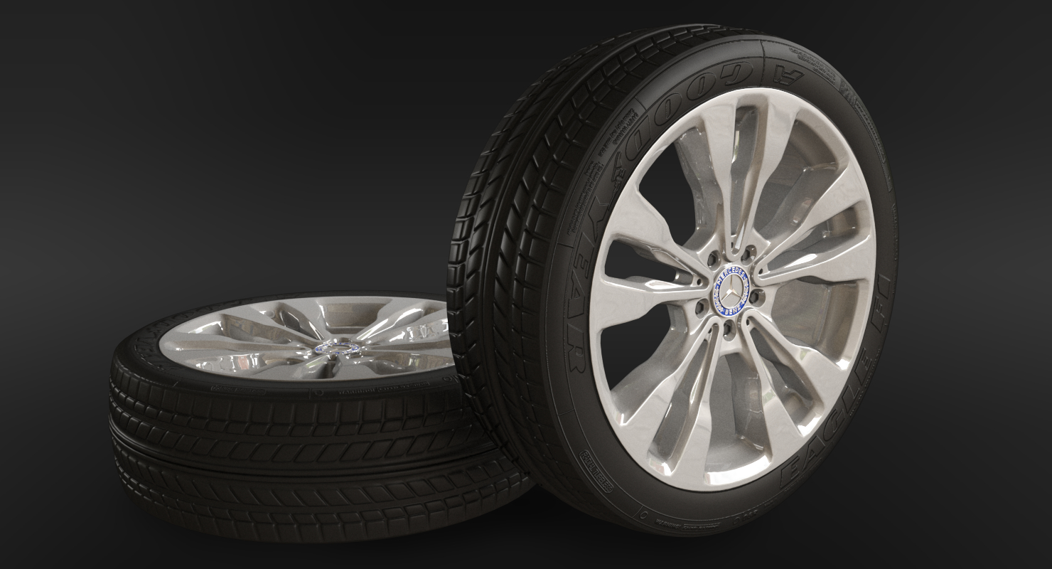 modelo 3d Rueda de Mercedes Benz - TurboSquid 1165302