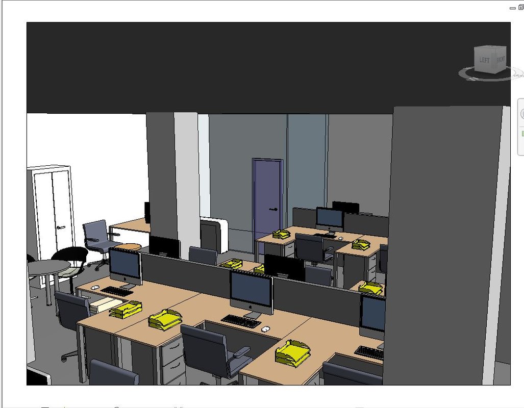 3D revit office model - TurboSquid 1165462