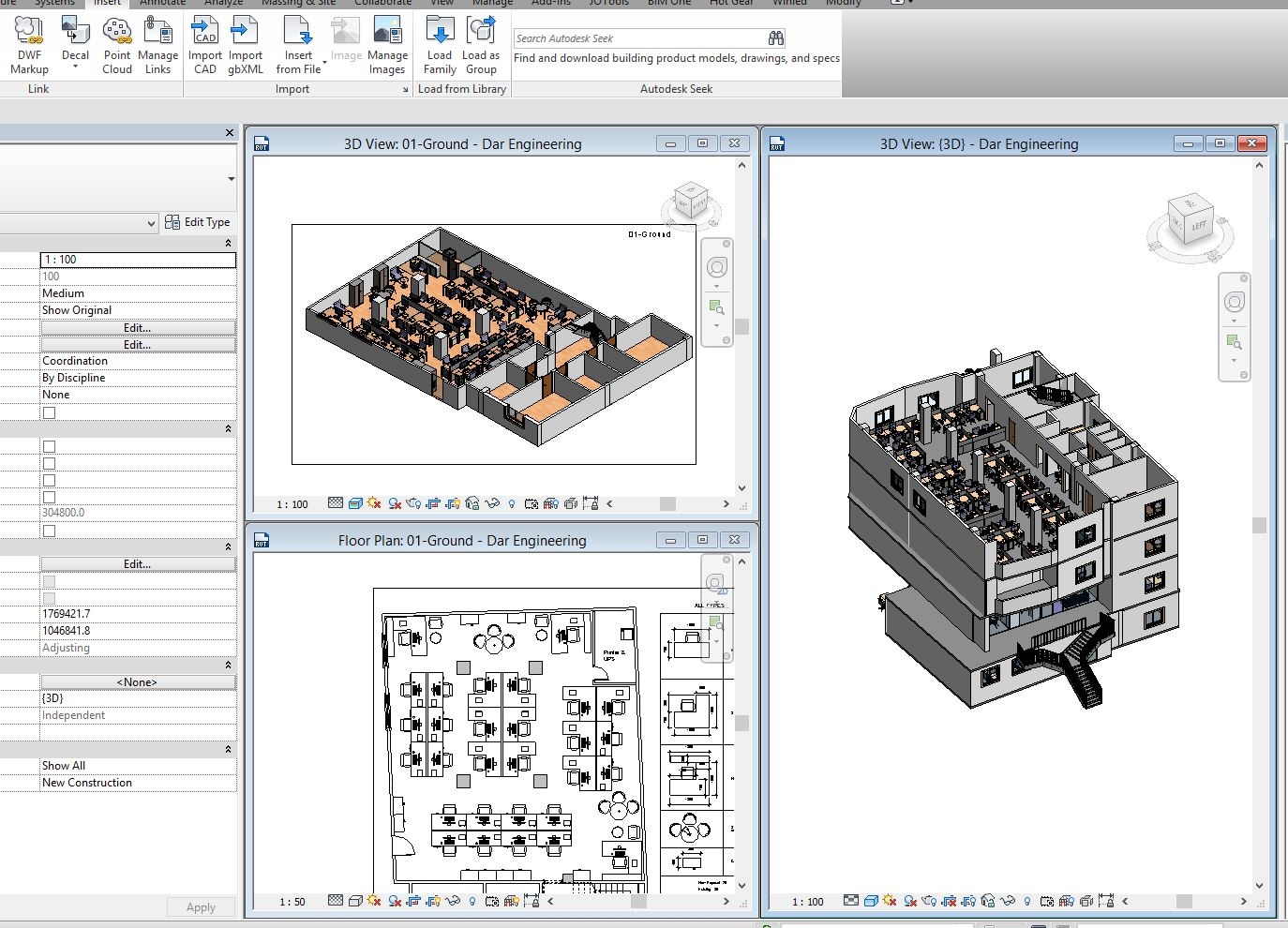 3D revit office model - TurboSquid 1165462