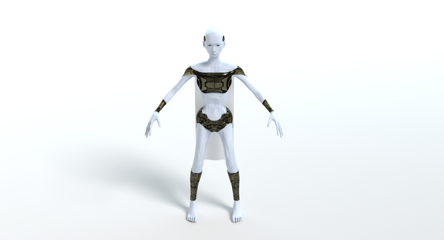 Futuristic soldier alien model - TurboSquid 1165496