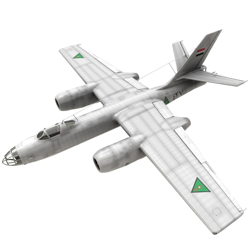 Ilyushin il-28 bomber iraqi 3D model - TurboSquid 1165598
